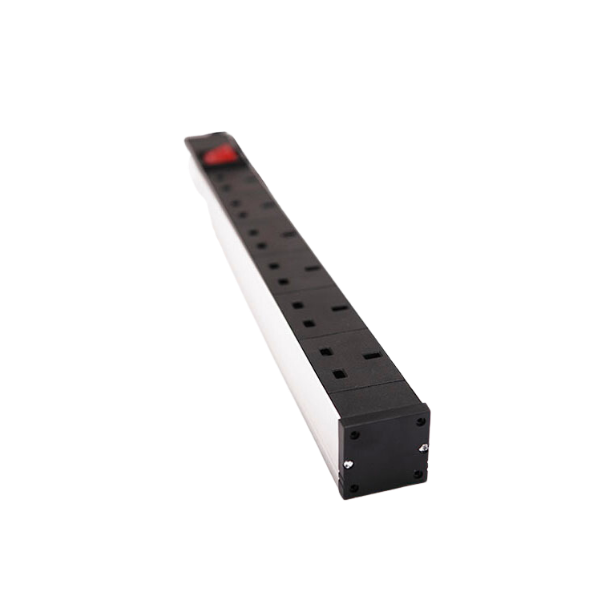 9XBS1363 UK TYPE SOCKETS SCHUKO PDU, 19” 2U, ALUMINUM PROFILE HOUSING ...
