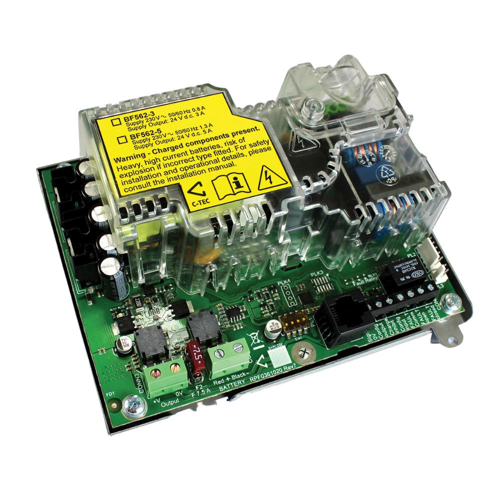 24V 5A 5 Series EN54-4 Metal boxed PSU, 2 x 12V 18Ah Max. - Northwood ...