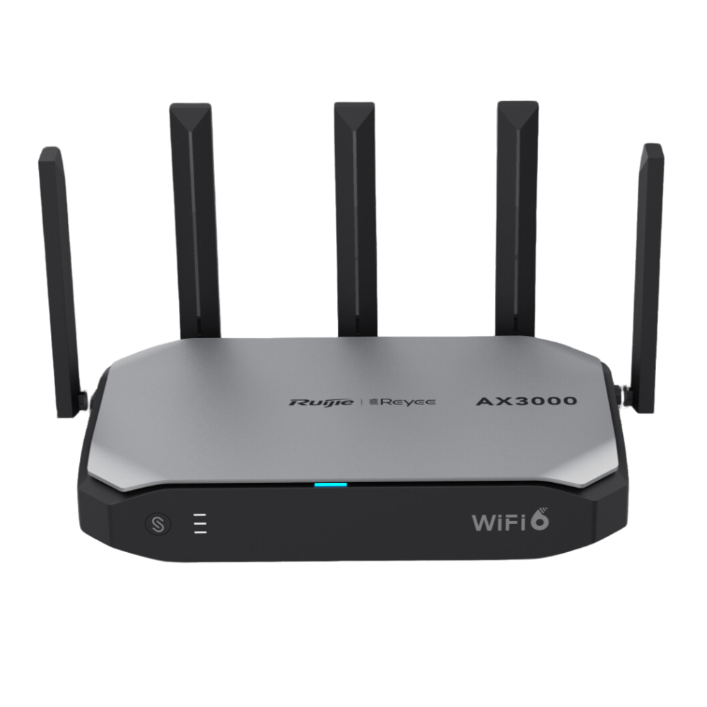 Ruijie AX3000 Dual Band enterprise-grade Wi-Fi 6 router, metal shell, 5 ...